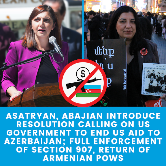 Asatryan, Abajian Introduce Resolution Calling on US to End Aid To ...