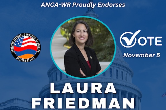ANCA-Western Region Endorses Laura Friedman for Congress - Asbarez.com