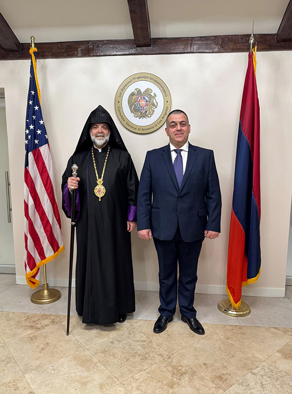 Western Prelate Visits Armenia’s Consulate General - Asbarez.com