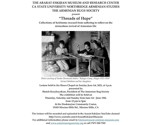 'Threads of Hope' Exhibition to Feature Rare Collection of Armenian ...