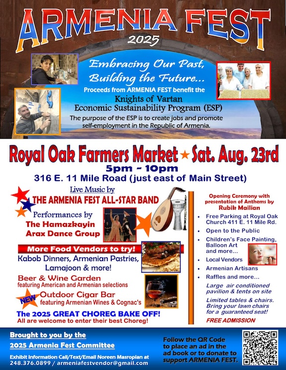Metro Detroit to Celebrate Armenian Culture at Annual Armenia Fest in ...