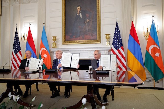 Text of Declaration Signed by Pashinyan and Aliyev - Asbarez.com