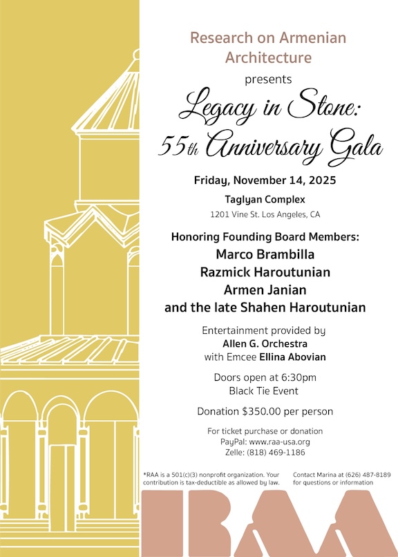 Research on Armenian Architecture to Celebrate 55th Anniversary with ...