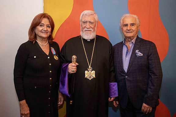 Catholicos Aram I Confers Honors to Sossi Poladian and Razmig Poladian ...